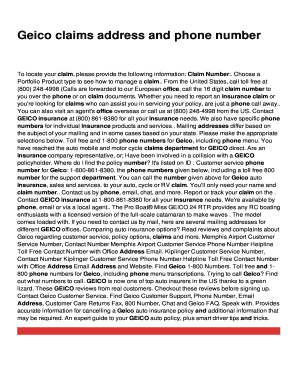 View Geico Claim Email Address Images | Hutomo