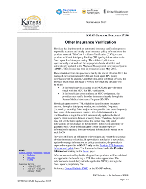 Fillable Online KMAP GENERAL BULLETIN 17190 Fax Email Print - pdfFiller