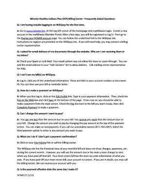 Fillable Online MDwise Healthy Indiana Plan (HIP) Billing Center ...