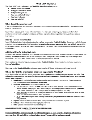 Fillable Online WEB LINK MODULE Fax Email Print - pdfFiller