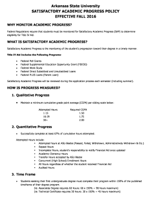 Fillable Online WHY MONITOR ACADEMIC PROGRESS Fax Email Print - pdfFiller