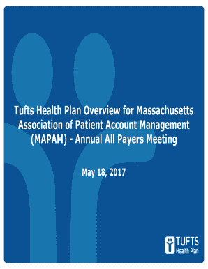 Fillable Online Tufts Health Plan Overview for Massachusetts Fax Email ...