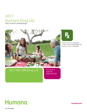 Fillable Online Humana Drug List Fax Email Print - pdfFiller