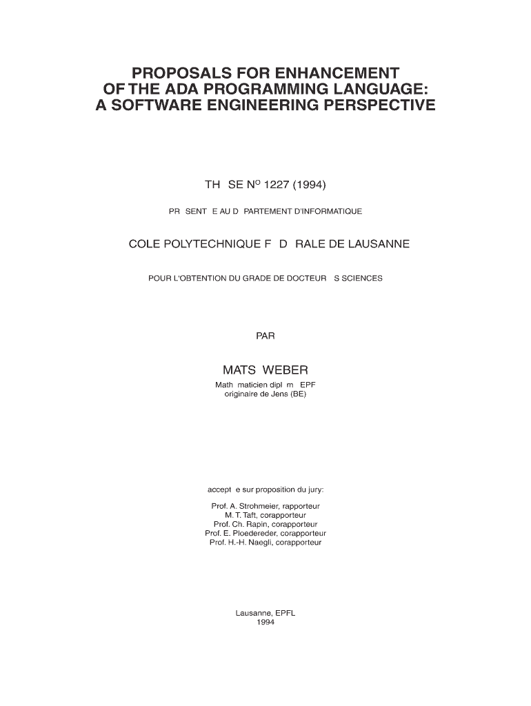 Fillable Online PROPOSALS FOR ENHANCEMENT Fax Email Print - pdfFiller