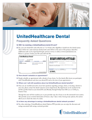Fillable Online A: Yes, your new dental ID cards will arrive in 7 to 10 ...