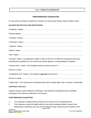 3 : OF GUARANTEE Doc Template | pdfFiller