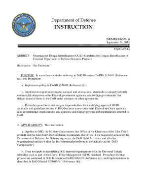 Fillable Online Organization Unique Identification (OUID) Standards for ...