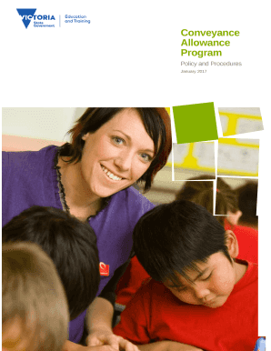 Conveyance Allowance Program Doc Template | pdfFiller