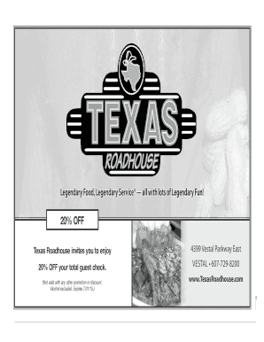 Fillable Online Legendary Food, Legendary Service all with lots of ...