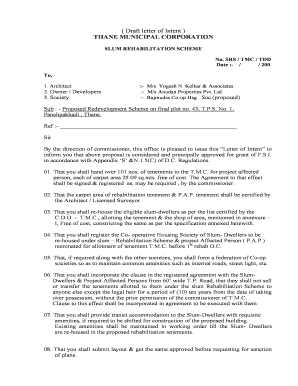 Fillable Online ( Draft letter of Intent ) Fax Email Print - pdfFiller