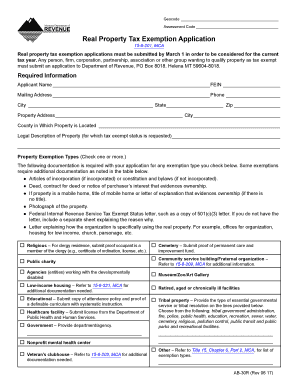 Fillable Online Real Property Tax Exemption Application Fax Email Print ...
