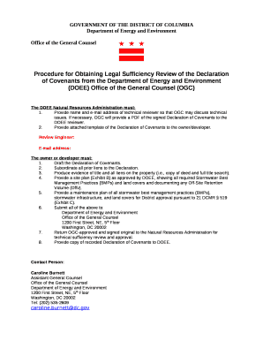 Procedure for Obtaining Legal Sufficiency Review of the Declaration of ...