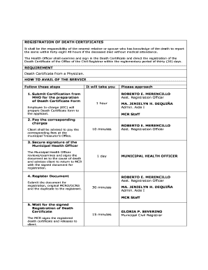 Fillable Online REGISTRATION OF DEATH CERTIFICATES Fax Email Print ...