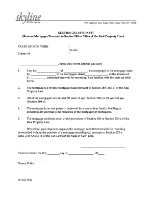 Fillable Online SECTION 252 AFFIDAVIT Fax Email Print - pdfFiller