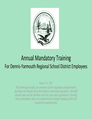 Fillable Online Annual Mandatory Training Fax Email Print - pdfFiller
