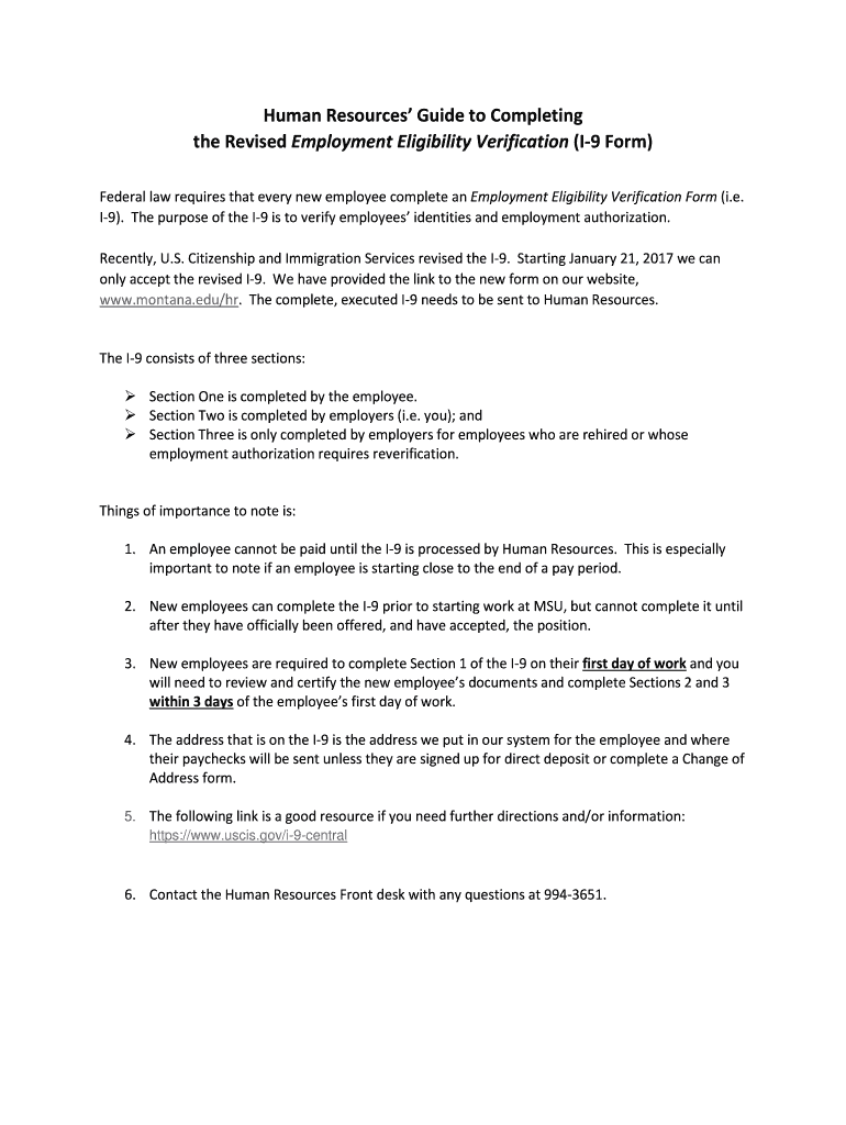 Fillable Online Human Resources Guide to Completing Fax Email Print ...