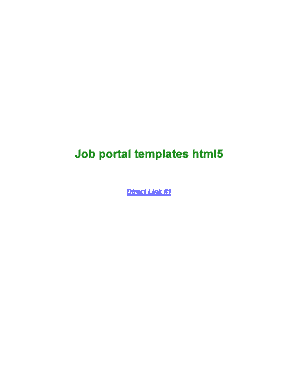 Fillable Online DownloadJob portal templates html5 Fax Email Print ...