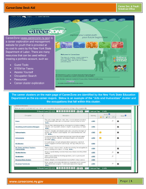 Fillable Online print nycenet About Us - Career Zone - New York State ...