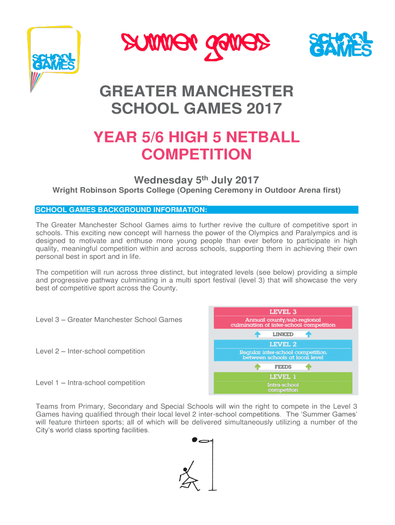 Fillable Online YEAR 5/6 HIGH 5 NETBALL Fax Email Print - pdfFiller