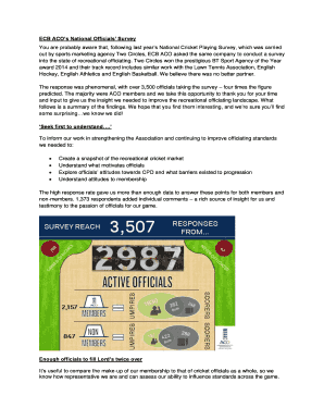 Fillable Online ECB ACOs National Officials Survey Fax Email Print ...