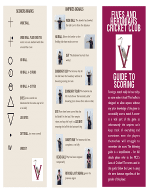 Cricket Umpire Signals Pdf - Fill Online, Printable, Fillable, Blank ...