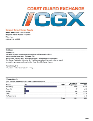 Fillable Online Survey Name: USCG Uniforms Survey Fax Email Print ...
