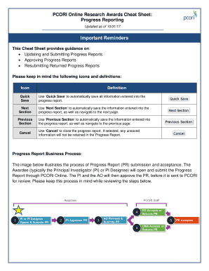 Fillable Online PCORI Online Research Awards Cheat Sheet: Fax Email ...