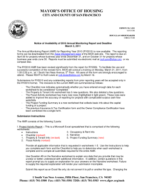 Fillable Online Notice of Availability of 2010 Annual Monitoring Report ...