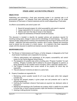 Fillable Online Fixed Asset Accounting Policy Fax Email Print - pdfFiller