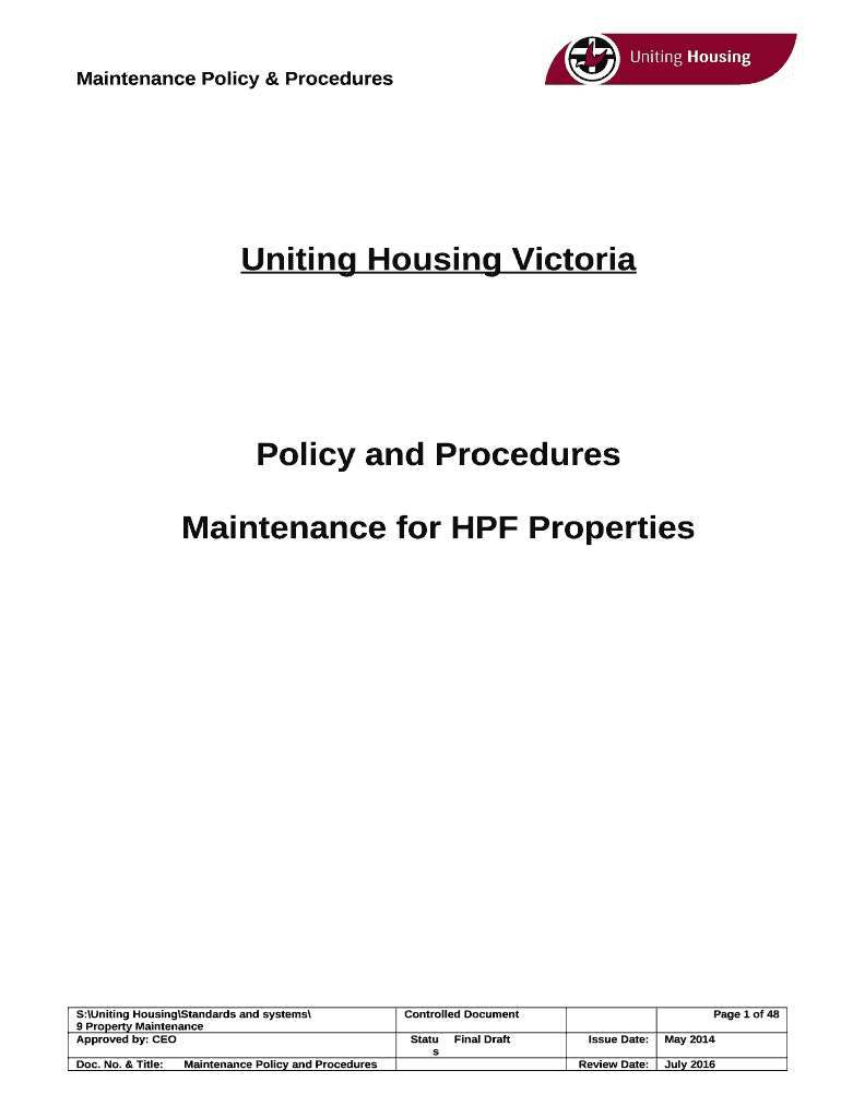 uniting housing victoria Doc Template | pdfFiller