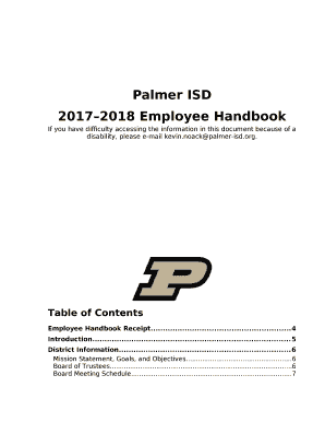 Palmer ISD Doc Template | pdfFiller