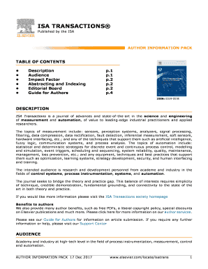 Fillable Online ISA TRANSACTIONS Fax Email Print - pdfFiller