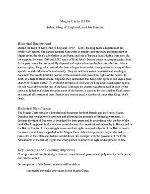 Fillable Online Magna Carta (1215) Fax Email Print - pdfFiller