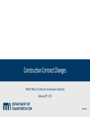 Fillable Online Construction Contract Changes Fax Email Print - pdfFiller