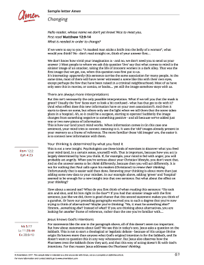 Fillable Online Sample letter Amen Fax Email Print - pdfFiller