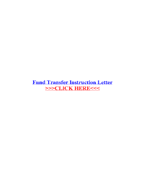 Fillable Online Fund Transfer Instruction Letter Fax Email Print ...