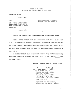 Fillable Online SJRWMD Case No Fax Email Print - pdfFiller