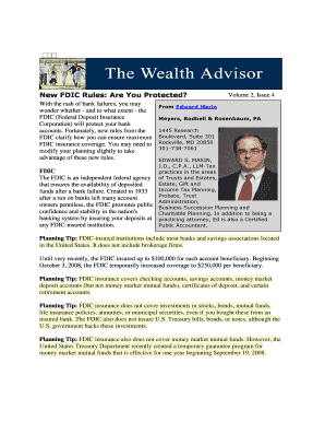 Fillable Online New FDIC Rules: Are You Protected Fax Email Print ...