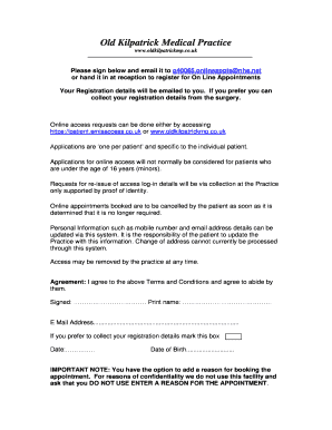Old Kilpatrick Medical Practice - Fill Online, Printable, Fillable ...