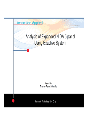 Fillable Online Analysis of Expanded NIDA 5 panel Fax Email Print ...
