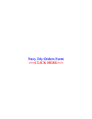 Fillable Online Navy Tdy Orders Form Fax Email Print - pdfFiller