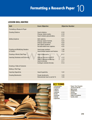 Fillable Online Formatting a Research Paper Fax Email Print - pdfFiller