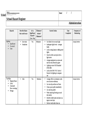 Describe Harm Doc Template | pdfFiller