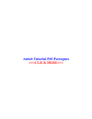 Fillable Online Autoit Tutorial Pdf Portugues Fax Email Print - pdfFiller