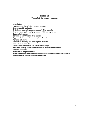 Fillable Online The safe third country concept Fax Email Print - pdfFiller