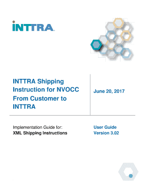 Fillable Online INTTRA Shipping Fax Email Print - pdfFiller