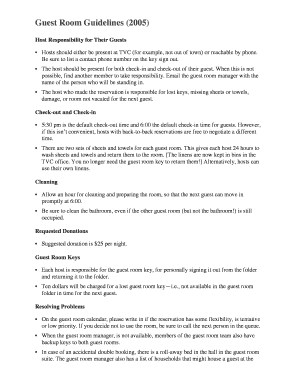 Fillable Online Host Responsibility for Their Guests Fax Email Print ...