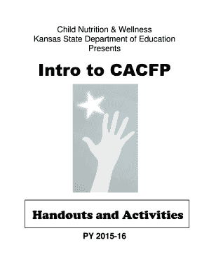 Fillable Online Intro to CACFP Fax Email Print - pdfFiller