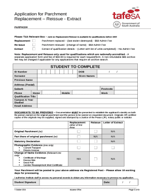 Please Tick Relevant Box note no Replacement-Reissue is available for ...