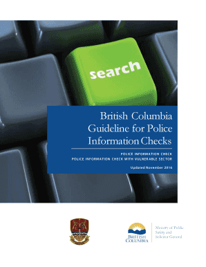 Fillable Online Guideline for Police Fax Email Print - pdfFiller